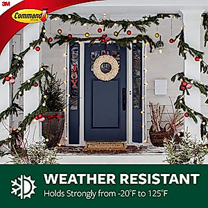 Command Medium Wall Hooks, Damage Free Hanging Wall Hooks with Adhesive Strips, No Tools Wall Hooks for Hanging Decorations in Living Spaces, 5 Clear Wall Hooks and 6 Command Strips