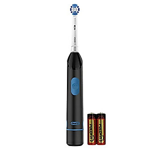 Oral-B Revolution Battery Toothbrush with (1) Brush Head, Black, Batteries Included