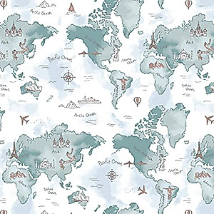 Swaddle Blanket, Boutique Muslin Blankets for Girls & Boys, Baby Receiving Swaddles, Ideal Newborn & Infant Swaddling Set, Perfect Shower Gifts, 2 Pack (World Map + Someday)
