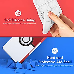 TiMOVO 48 Game Card Case for Nintendo Switch OLED 2021/Switch/Switch lite, 48 Game Holder Cartridge Case for Switch Game Cards and 24 SD Cards, Compact & Portable Game Storage Case Box, Circle