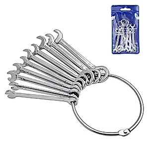 QYQRQF Mini Wrench Set Open End Wrench Combination Wrench Sets With Chain Ring Metric Type Wrenches (10pcs)
