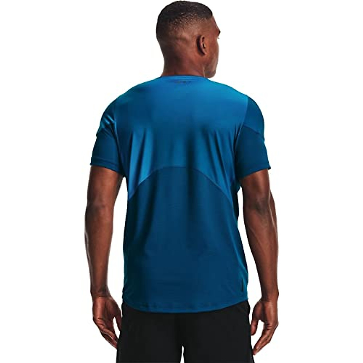 Under Armour Rush Heatgear 2.0 Print Short Sleeve T-shirt, Blue Circuit (436)/Black, XX-Large