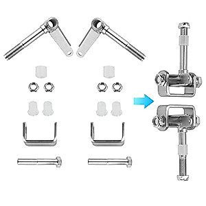 PACEWALKER Steering Spindle Bracket Set 5/8" Axle Kingpin 4-1/2" Long for Go Kart 212cc 196cc 6.5hp 13hp 15hp 420cc 301cc Manco Azusa Yerf-Dog Right and Left