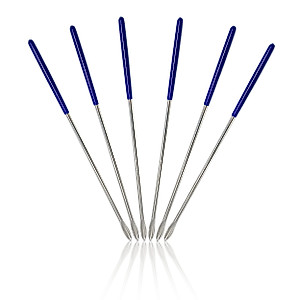 Scientific Labwares Micro Lab Spoon/Scoop Spatula with Stainless Steel Blade Vinyl Handle - 9 in (6PK)