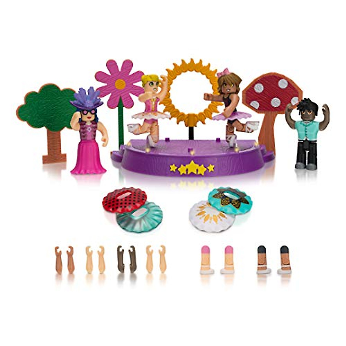Roblox Celebrity Collection - Dance Your Blox Off Playset [includes Exclusive Virtual Item]- Amazon Exclusive