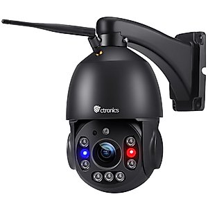 Ctronics 5MP 30X Optical Zoom Security Camera WiFi Outdoor, 2.4/5Ghz WiFi Dome Surveillance Cameras with Auto Cruise & Zoom, 492ft Night Vision,Human Detection,IP66