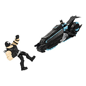 DC Comics Batman Moto-Tank Vehicle with 4-inch Bane Action Figure and Exclusive Batman Action Figure, Kids Toys for Boys