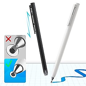 Stylus for Touch Screens (2pcs), Smallest Disc Tip Universal Touch Pen for Apple iPad/Pro/Air/Mini/iPhone/Max/Samsung Galaxy Tablet/Amazon Fire HD/Chromebook/Android/HUAWEI/MI, Stylus with Pencil Clip