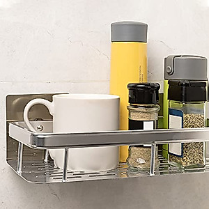 Shower Shelf Adhesive, No Drilling Bathroom Kitchen Storage Shelf Shower Caddy