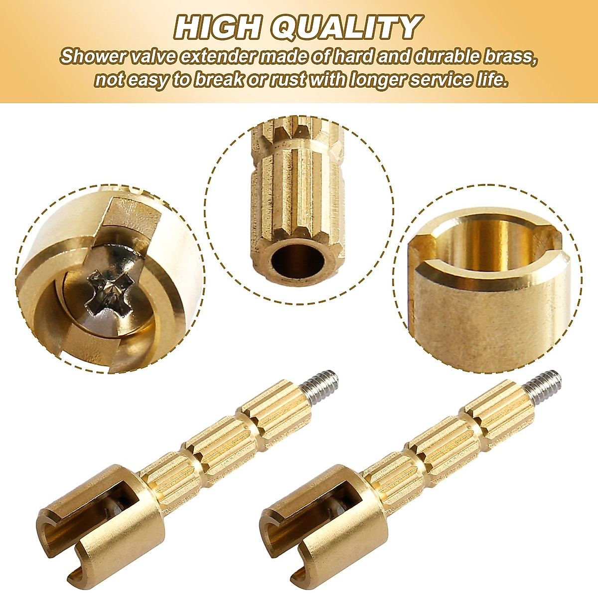 for Pfister 970-0770 Plumbing-Equipment Replacement Shower Valve Extender Faucet Handle Stem 2Pcs