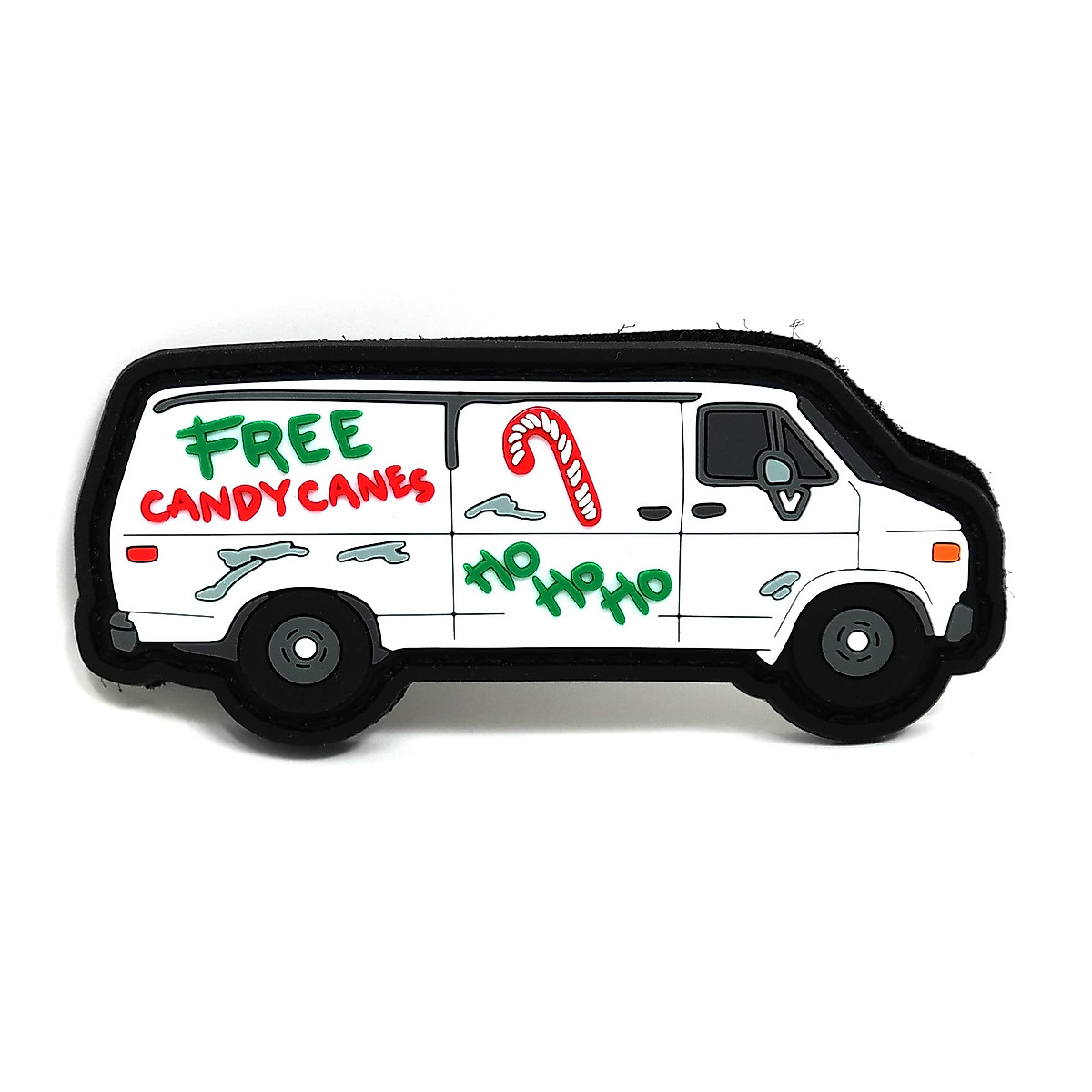 Candy Cane PVC Hook and Loop Patch Bundle - Hilarious Christmas Patches