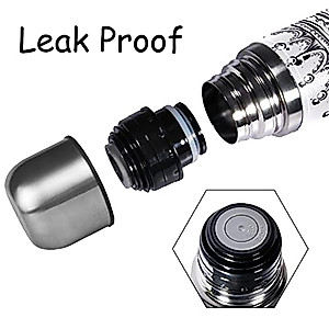 Lion King Stainless Steel Water Bottle, Leak-Proof Travel Thermos Mug, Double Walled Vacuum Insulated Flask 17 OZ