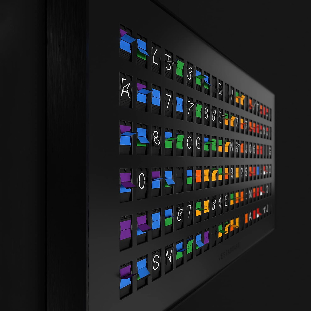 Vestaboard Message Board - Flagship Black - Inspire From Anywhere With The Award-Winning 42” Split-Flap Display