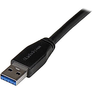 StarTech.com 30ft USB 3.0 (5Gbps) USB-A to USB-B Cable - M/M - Active - USB Type-A to USB Type-B Cable - USB 3.2 Gen1 Cable, TAA (USB3SAB10M)
