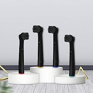 VINFANY 16PCS Black Toothbrush Head for Oral B,Replacement Toothbrush Heads Compatible for Braun Electric Rechargeable Toothbrush, for Vitality 3D All 16Pack