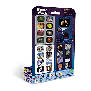 Brainstorm Toys: Space Torch and Projector, Creates Clear, Precise Images up to One Metre Wide, Fun Project Doubles as Handy Torch Flashlight, STEM, For Ages 3 and up