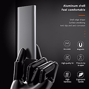 SOONAN Mini Precision Screwdriver Set, 48 in 1 Small Screwdriver Torx Bit Set, with Premium Quality Aluminum Case for iPhone, Smartphone, iPad, PC, Electronic Toys, Laptop, Eyeglasses