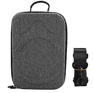 Hopcd Portable Carrying Case for Oculus Quest VR Headset Nylon Hard Shell Travel Case with Shoulder Strap for VR Gaming Accessories (Gray)