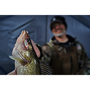 Northland Fishing Tackle Red Lake Minnesota Ice Fishing Spoon Kit - 17 Spoons per Kit - Assorted Colors and Sizes with Tackle Box