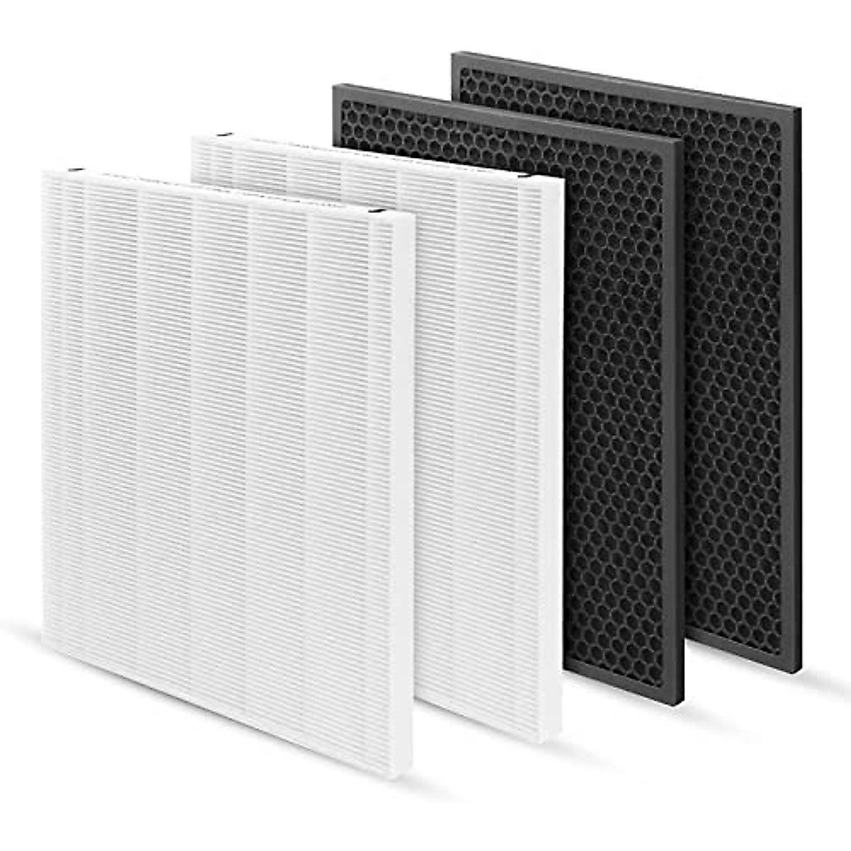 116130 Filter H Replacement for Winix 5500-2 Air Purifier Filter Replacement - Compatible Winix Air Purifier 5500 Filter Fits Winix Filter 5500-2 - Pack of 2 HEPA Filter + 2 Activated Carbon Filters
