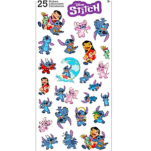 Disney Stitch Bedspread Twin Set for Kids - Bundle with Lilo and Stitch Quilted Bedspread for Twin Bed Plus Stickers, More | Stitch Twin Bedding Set for Boys, Girls