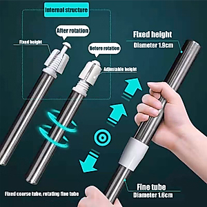 HDAIUCOV Upgraded Tension Shelf, Expandable Cabinet Organizer,Adjustable Height Shelves,Locker Shelf, Cabinet Pantry Shelf,Organization and Storage for Kitchen/Bathroom/Closet 1pcs