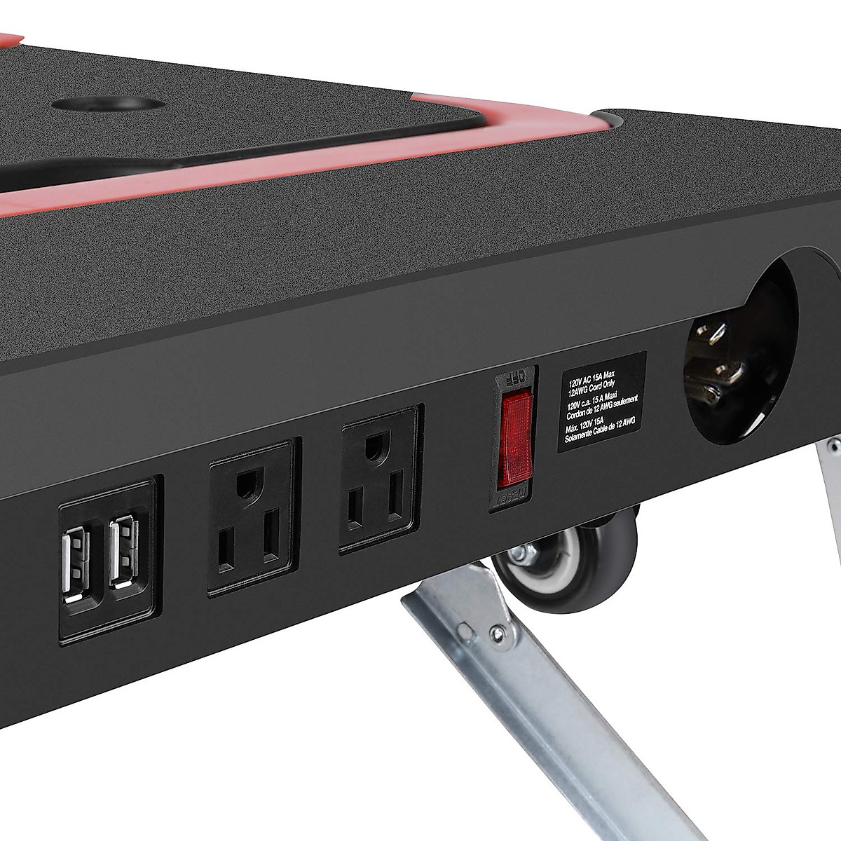 TLGREEN Multifunctional Folding Work Table, 7 in 1 Work Benches for Garage, as Portable Workbench, Sawhorse, Scaffold, Platform, Car Creeper, Dolly and Hand Truck, with 4 Wheels