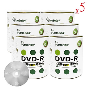 Smartbuy 3000-disc 4.7gb/120min 16x DVD-R Logo Top Blank Data Recordable Media Disc