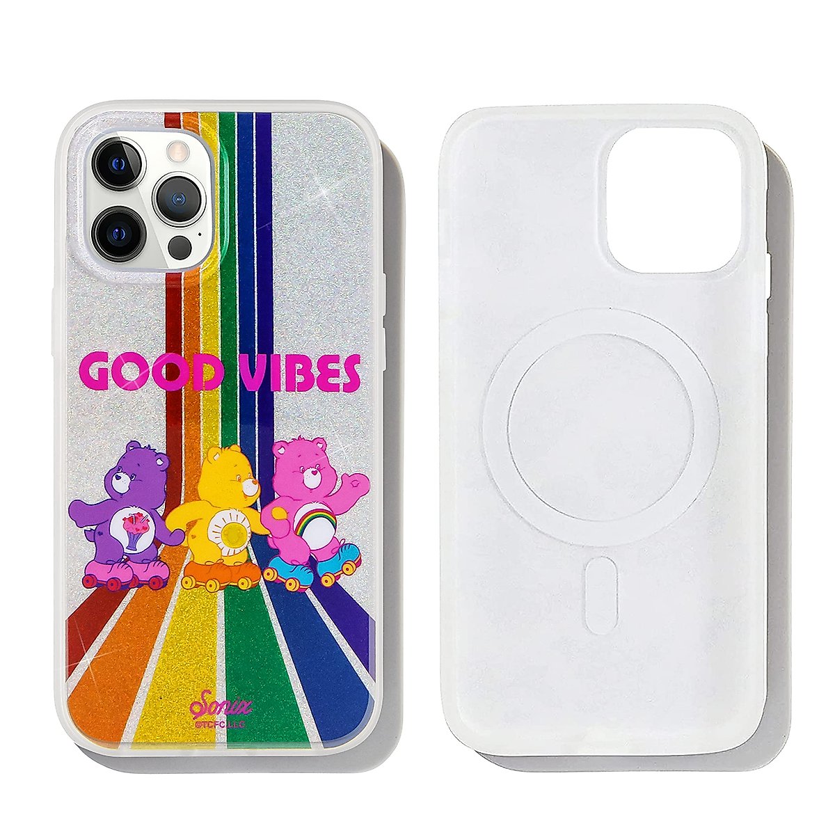 Sonix x Care Bears Case for iPhone 12 Pro Max Featuring Built in Self-Aligning Compatibility with MagSafe Charging [10ft Drop Tested] Protective Good Vibes Rainbow Case for Apple iPhone 12 Pro Max