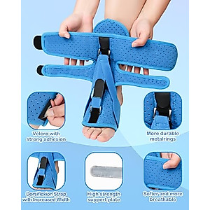 ABSKRYO 2 Pack Plantar Fasciitis Night Splint Sock Relief Plantar Fasciitis Brace with Arch Support