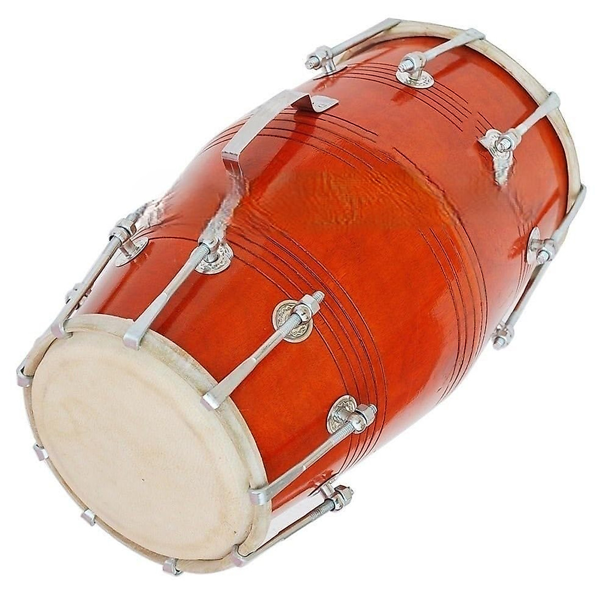 DHOLAK DHOLAKI NUT BOLT 18 BOLT PROFESSIONAL MANGO OR SHEESHAM WOOD BOLT TUNED