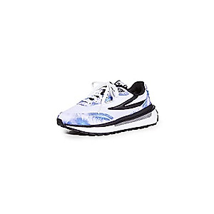 Fila Women's Renno Tie Dye Sneakers, White/Cobalt Blue/Storm Blue, 7 Medium US