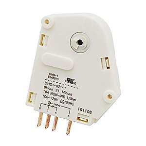 MCAMPAS 6 Hour 21 Minutes Refrigerator Defrost Timer for Whirlpool/KitchenAid/Frigidaire, Kenmore, Crosley, Kelvinator, Westinghouse, Tappan, Gibsone ect Refrigerators and Freezers