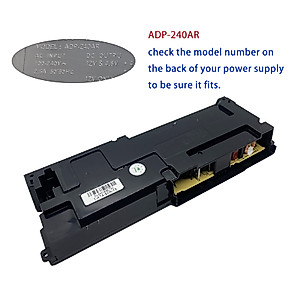 Flowerring Power Supply ADP-240AR Replacement for Sony Playstation 4 PS4 CUH-1001A (5 Prongs)