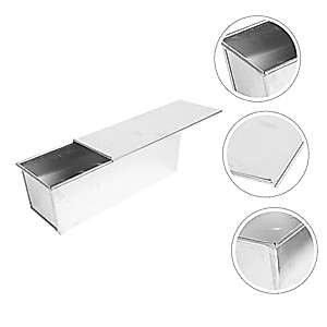 Abaodam Box Toast Box Bread Toast Box Non- Stick Bread Pan Bread Loaf Pan Mini Toast Stainless Steel Griddle Cake Stencils Loaf Pans for Baking Non-stick Loaf Pan Molds for Baking Tray