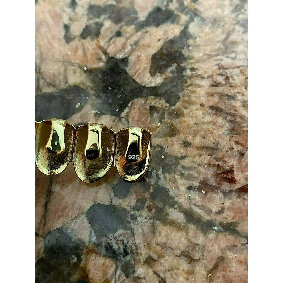 Solid 925 Sterling Silver Real Grillz - 14k Gold Plated - Custom Top & Bottom Grills For Teeth - Real Solid Silver NOT BRASS