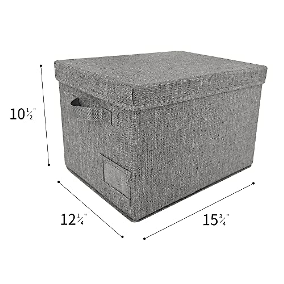 GRANNY SAYS Bundle of 1-Pack Hanging Clothes Organizer & 3-Pack Rectangle Storage Bins with Lids and Handles