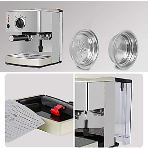 ROLTIN Coffee Machine Espresso Coffee Machine Maker 15 Bar,Capuccino,Frothing Milk Foam,920W,Capacity 1.5L Removable Drip Tray Steam Nozzle Compatible with Preparing Drinks