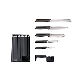 Joseph Joseph Elevate 5-Piece SlimBlock Knife Set, Multicolor