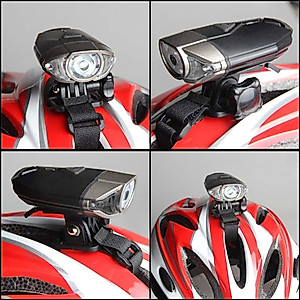 WASAGA Bike Helmet Light, 300 Lumen Led Bicycle Helmet Light 3 Modes USB Rechargeable Waterproof Bike Front Headlight Perfect for Riding or Outdoor Activities