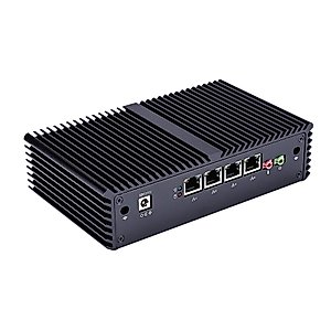 Qotom Multimedia Pc Q355G4 Intel I5-5200U AES-NI,Hd Graphics 5500 8Gb Ddr3 Ram 32Gb Ssd,4 Nics,Com Ports,OPNsense,Firewall,Cent Os Etc
