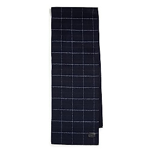 Vince Mens Double Face Cashmere Blend Creekside Plaid Scarf,Coastal,OS