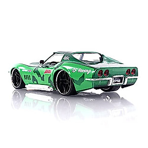 Street Fighter 1:24 1969 Chevrolet Corvette Stingray ZL1 & 2.75" Cammy Figure, Toys for Kids and Adults