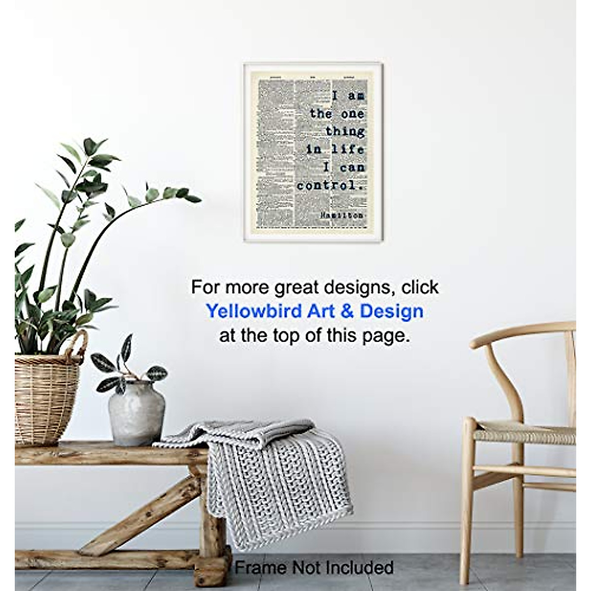 Inspirational Quote Wall Art Decor Poster -8x10 Motivational Home Decoration for Bedroom, Office Gift, Broadway Musical Play Lyrics, Entrepreneur - Unframed