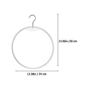 Cabilock 10Pcs Underwear Display Ring Hanger Bikini Swimwear Drying Holder Lingerie Hoop Hanger Round Clothes Rack Stands Scarf Hangers Closet Organizer