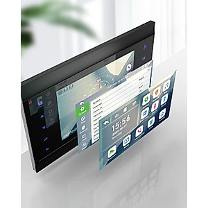 TMEZON Wireless WiFi Video Doorbell Intercom System 2 Unit and Monitor Door Phone IP 4 Wire 7 Inch Entry 1080P Camera Night Vision,Support Remote Unlock Door Release,Snapshot,Tuya