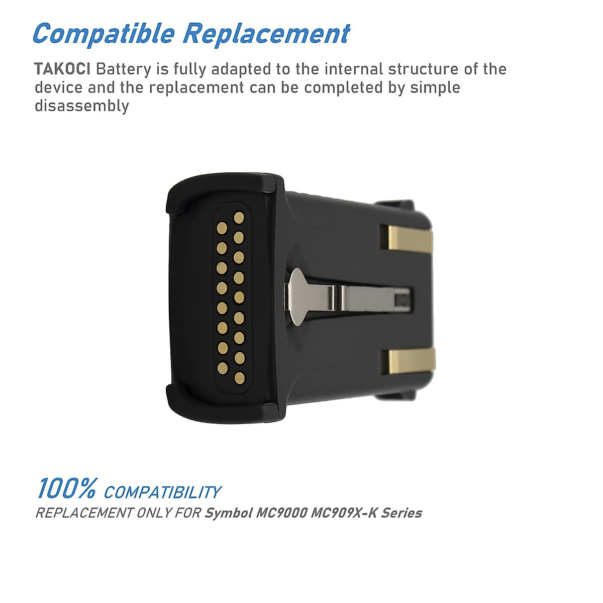 TAKOCI Replacement Battery for Symbol MC9000 MC909X-K MC909 Series,fits BRTY-MC90SAB00-01 21-65587-01,3400mAh