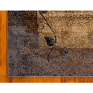 Unique Loom Barista Collection Area Rug - Excelsa (2' 2" x 3' 1" Rectangle, Beige/ Brown)