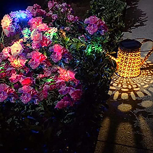 EDOF Solar Watering Can with Cascading Lights,Christmas Decorations Lights Waterproof Hanging Solar Lantern,Christmas Presents for The Children,Table Patio Yards Pathway Party Wedding Decor