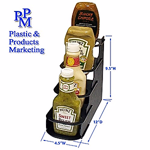 HZ-4-BOTTLE by PPM: Condiment Rack for Heinz Upside Down Bottles